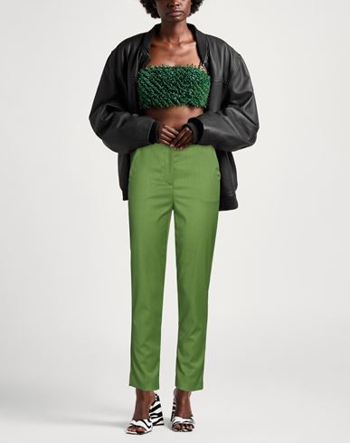 PATRIZIA PEPE Patrizia Pepe Green Tapered Twill Pants