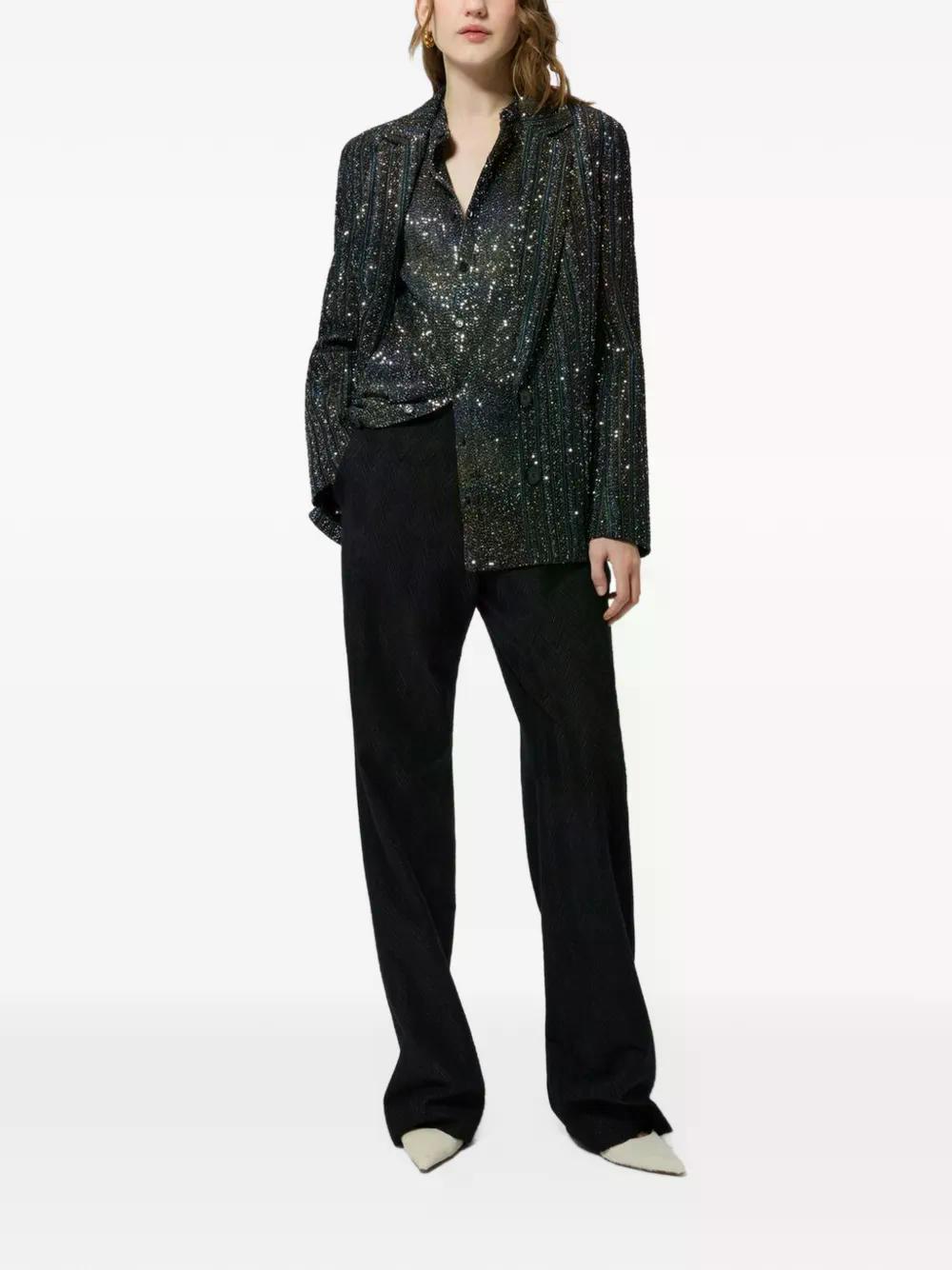 MISSONI Missoni Sequined Striped Blazer