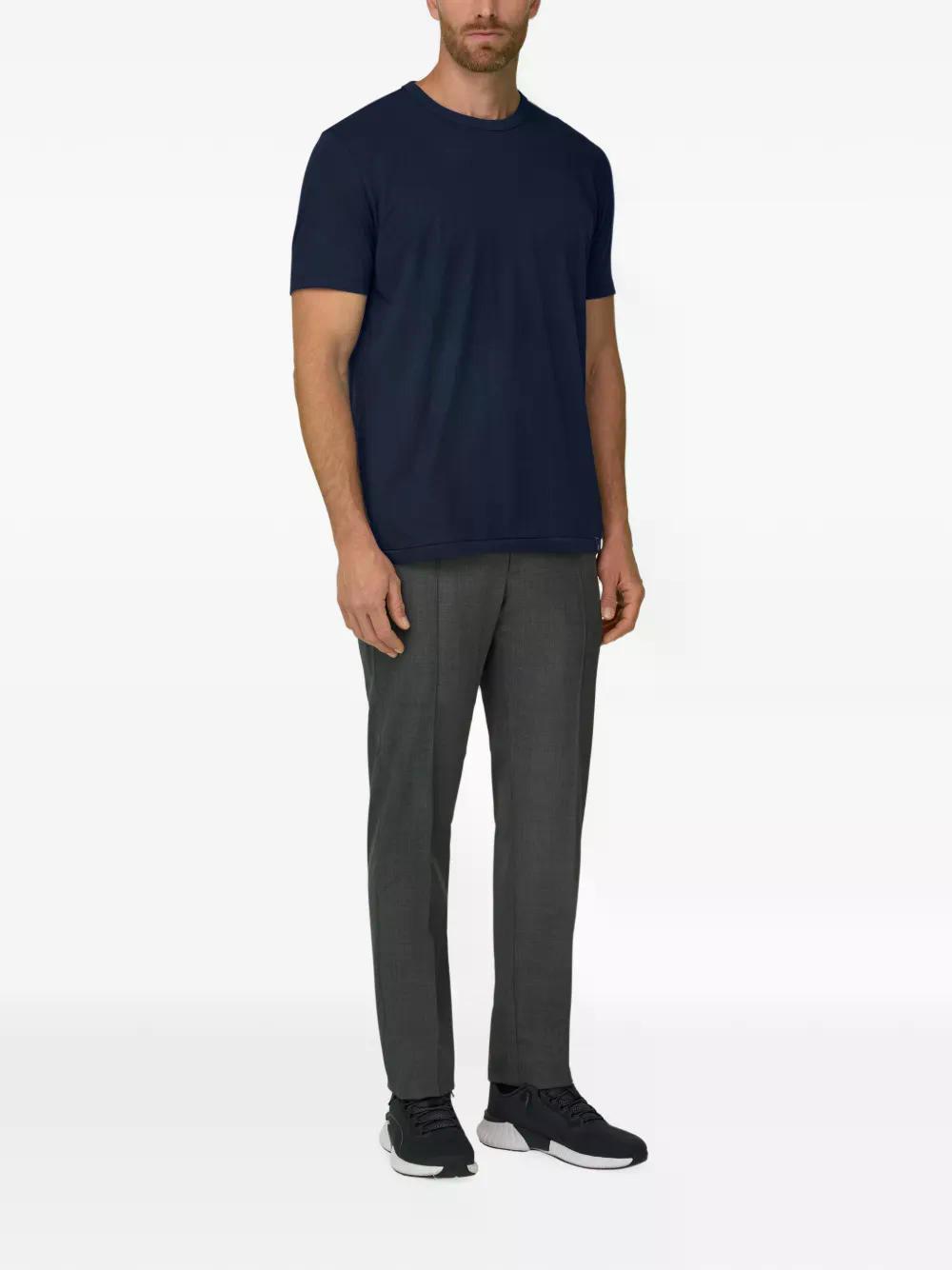 BOGGI MILANO t-shirt in diagonal cotton-blend jersey b tech