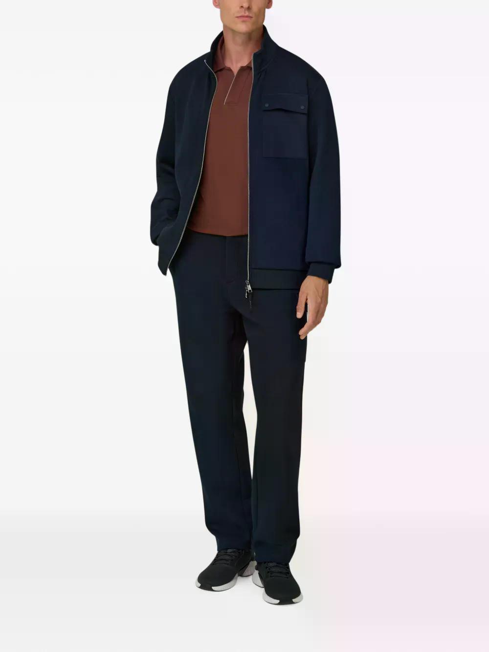 BOGGI MILANO Boggi Milano Full-Zip Sweatshirt in Cotton Blend Scuba B Tech