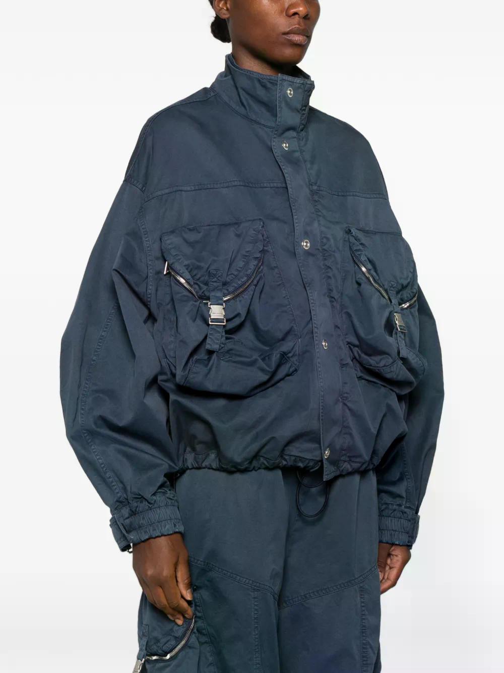 ATTICO The Attico High Neck Cargo Bomber Jacket