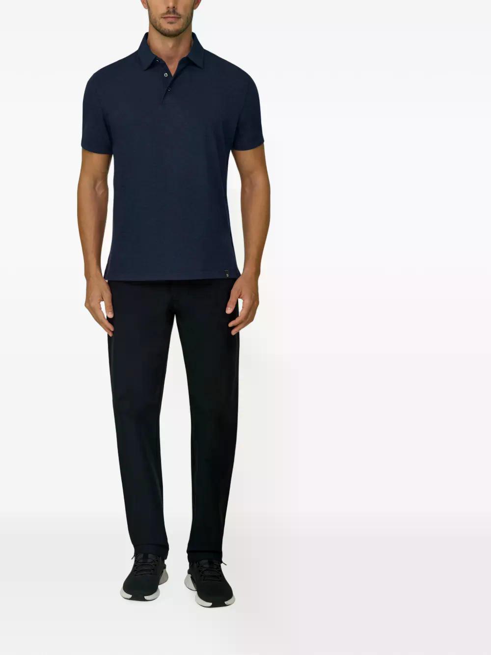 BOGGI MILANO polo in piqué cotton blend b tech
