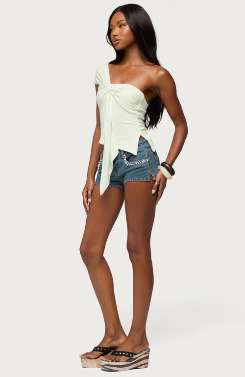 EDIKTED Edikted Zoie Draped Tie Shoulder Top