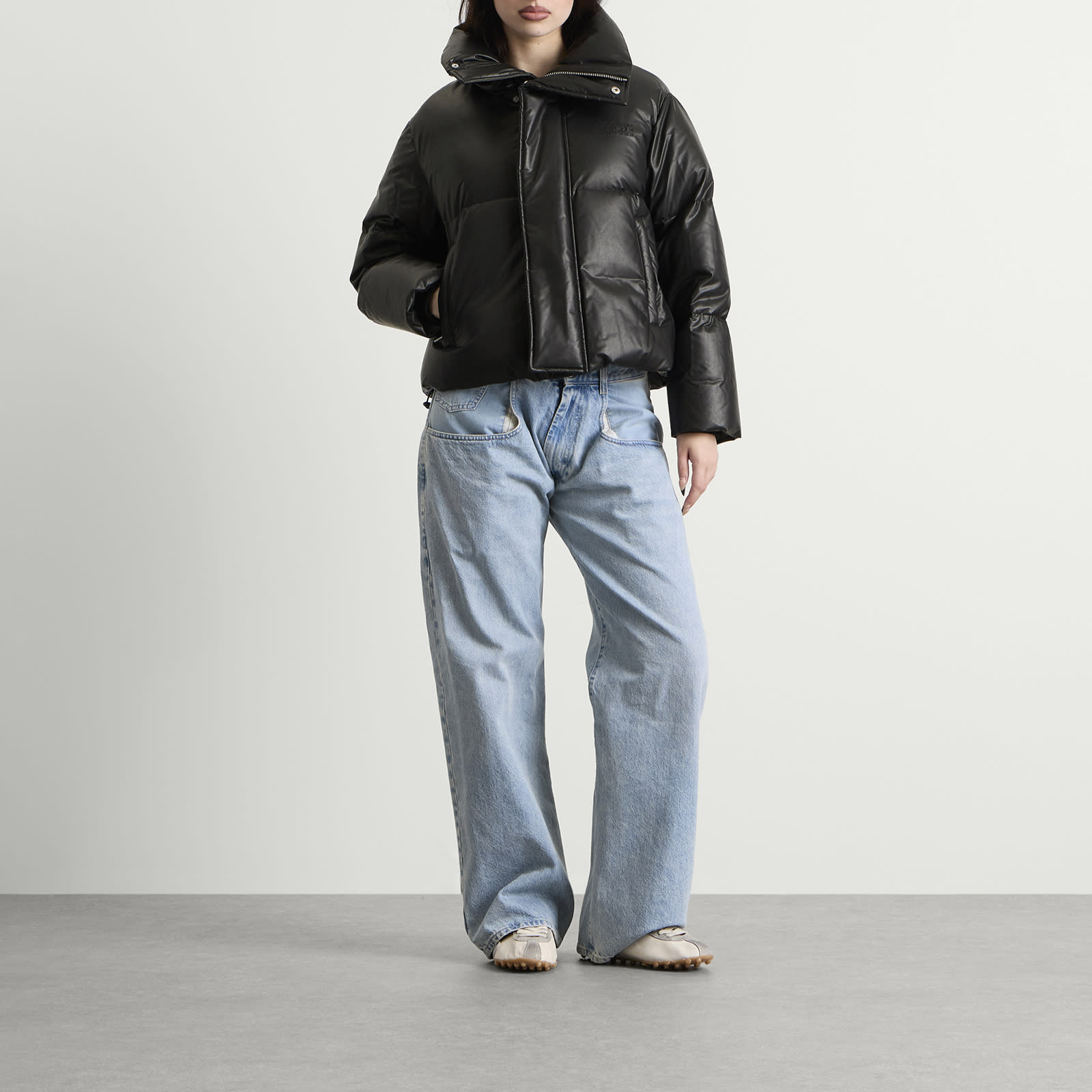 MAISON MARGIELA MM6 Maison Margiela Faux Leather Padded Jacket
