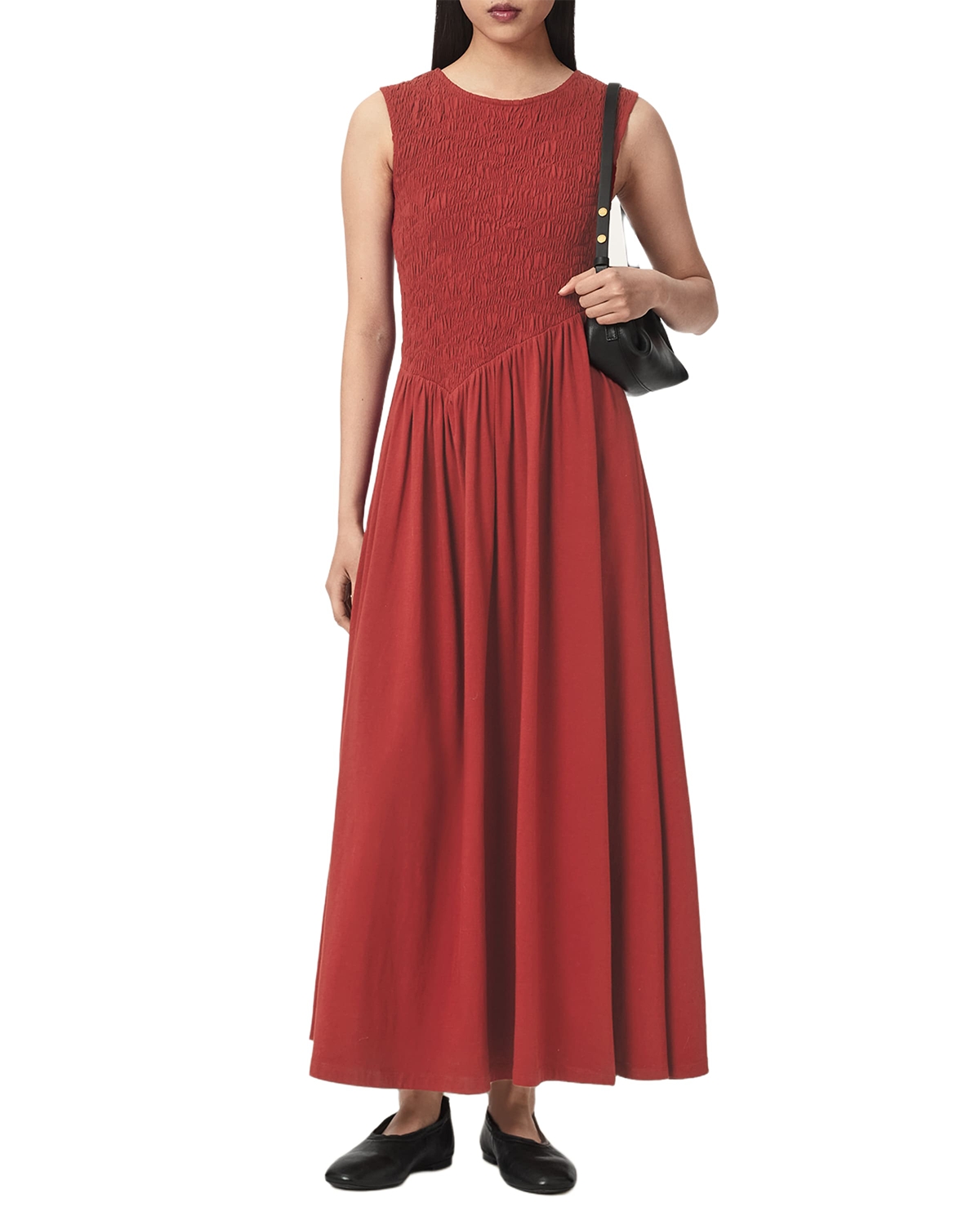 ALLSAINTS AllSaints Luna Crinkle Maxi Dress