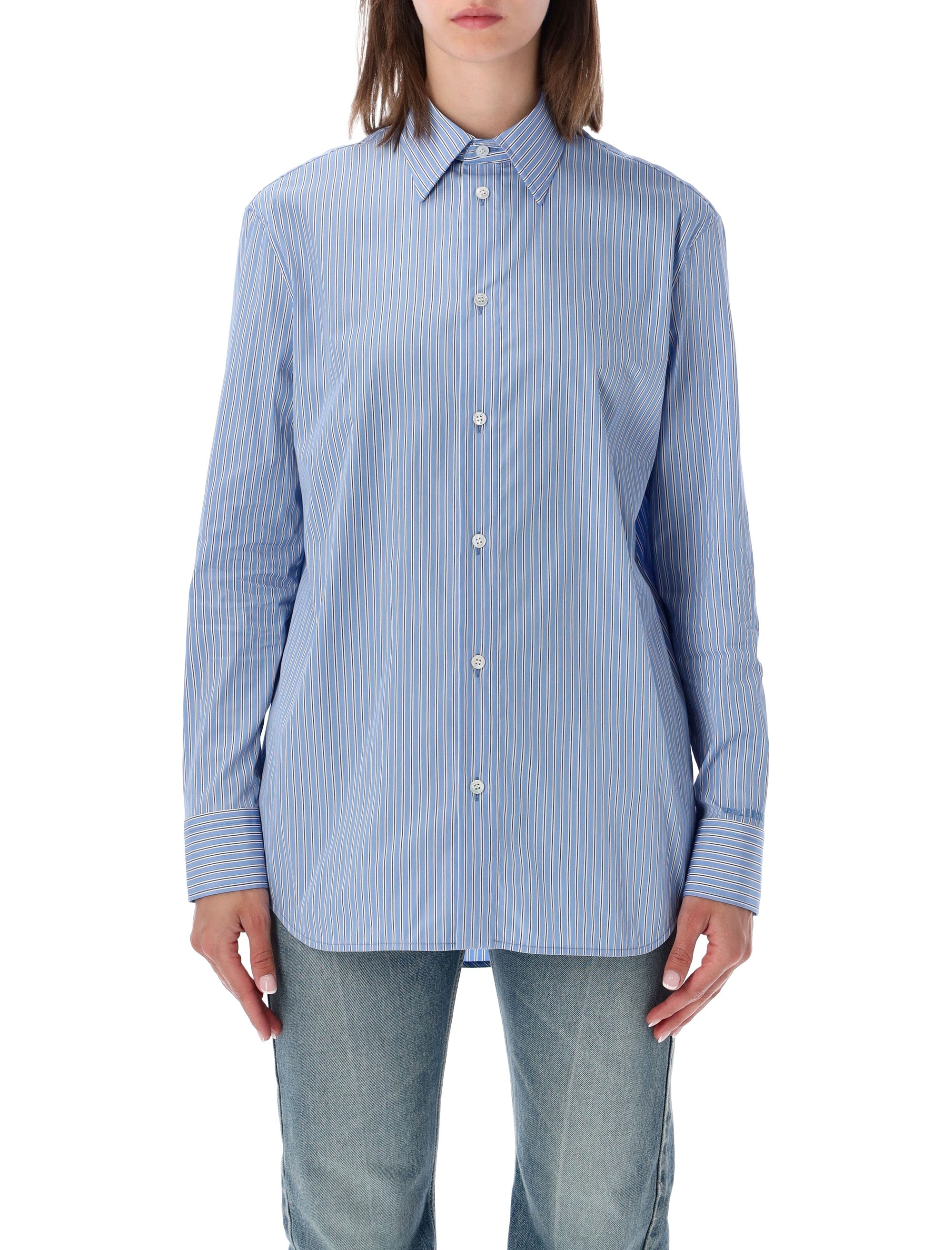 BALENCIAGA BALENCIAGA Striped Poplin Button-Down Shirt