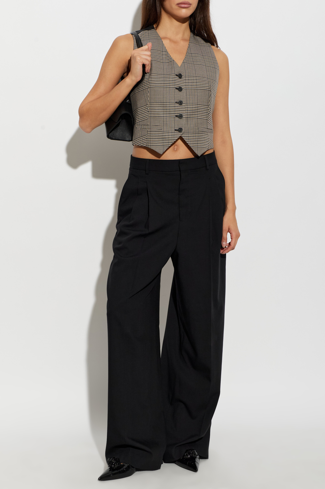 IRO PARIS Iro Checked V-Neck Waistcoat
