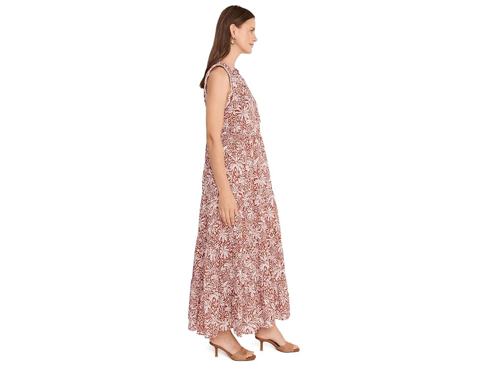 VINCE CAMUTO Vince Camuto Sleeveless Tiered Maxi Dress with Crochet Lace Trim