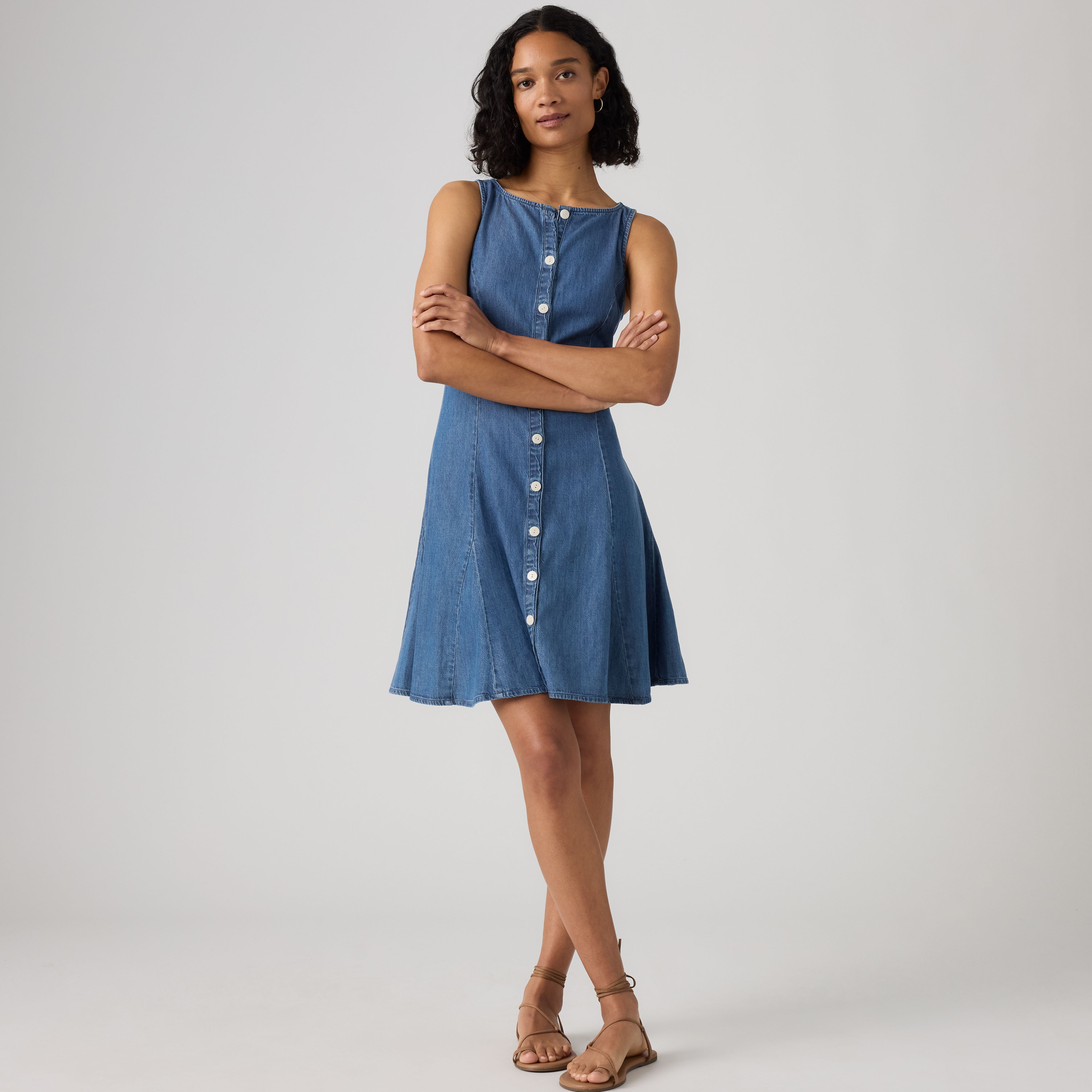 LEVI'S Levi's Mercer Button-Up Mini Dress
