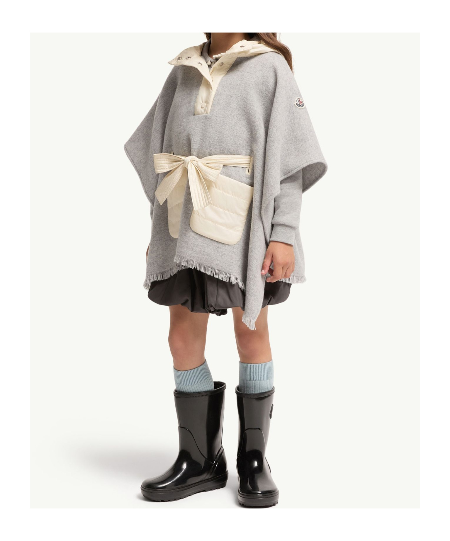 MONCLER Moncler Padded Wool Hooded Cape
