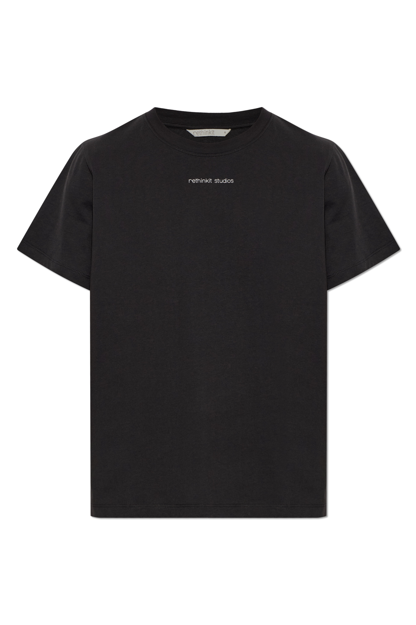 RETHINKIT STUDIOS Rethinkit Studios Black Cotton Logo T-Shirt