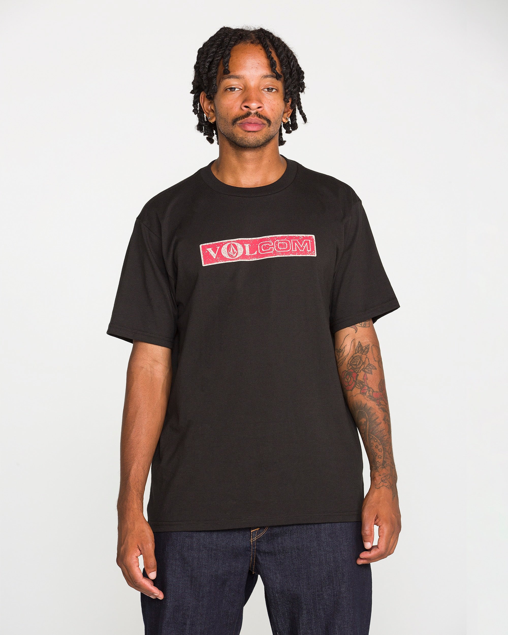 VOLCOM men's dual euro short sleeve tee