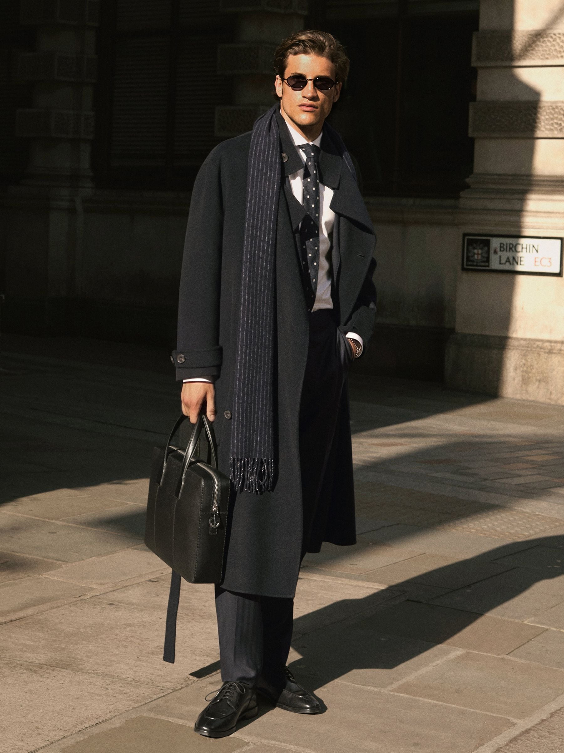 REISS REISS Selation Wool-Blend Overcoat