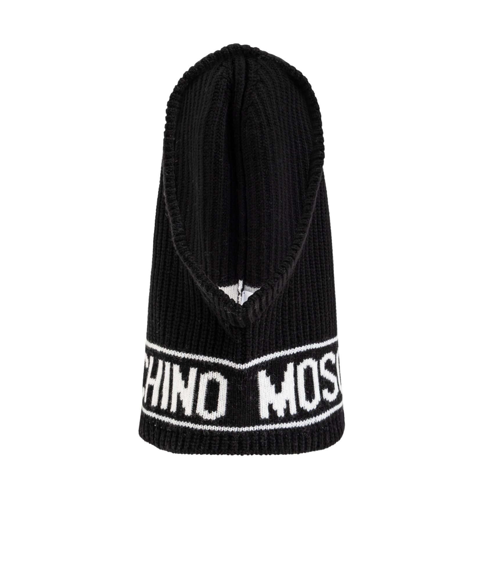 MOSCHINO Moschino Logo Intarsia Knit Balaclava