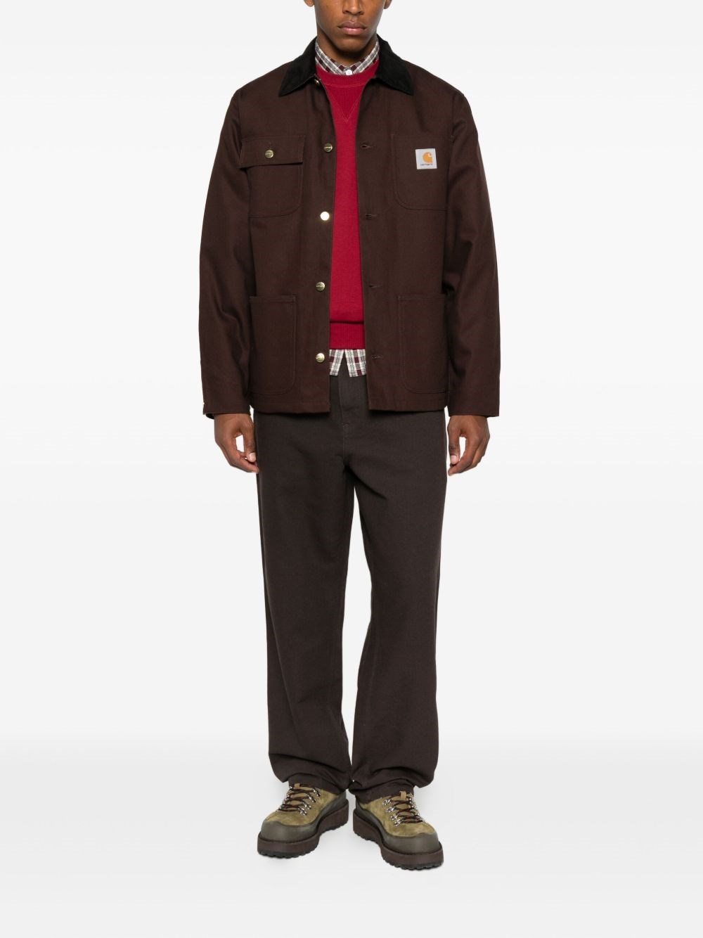 CARHARTT WORK IN PROGRESS Carhartt WIP Dearborn Canvas Jacket with Corduroy Collar