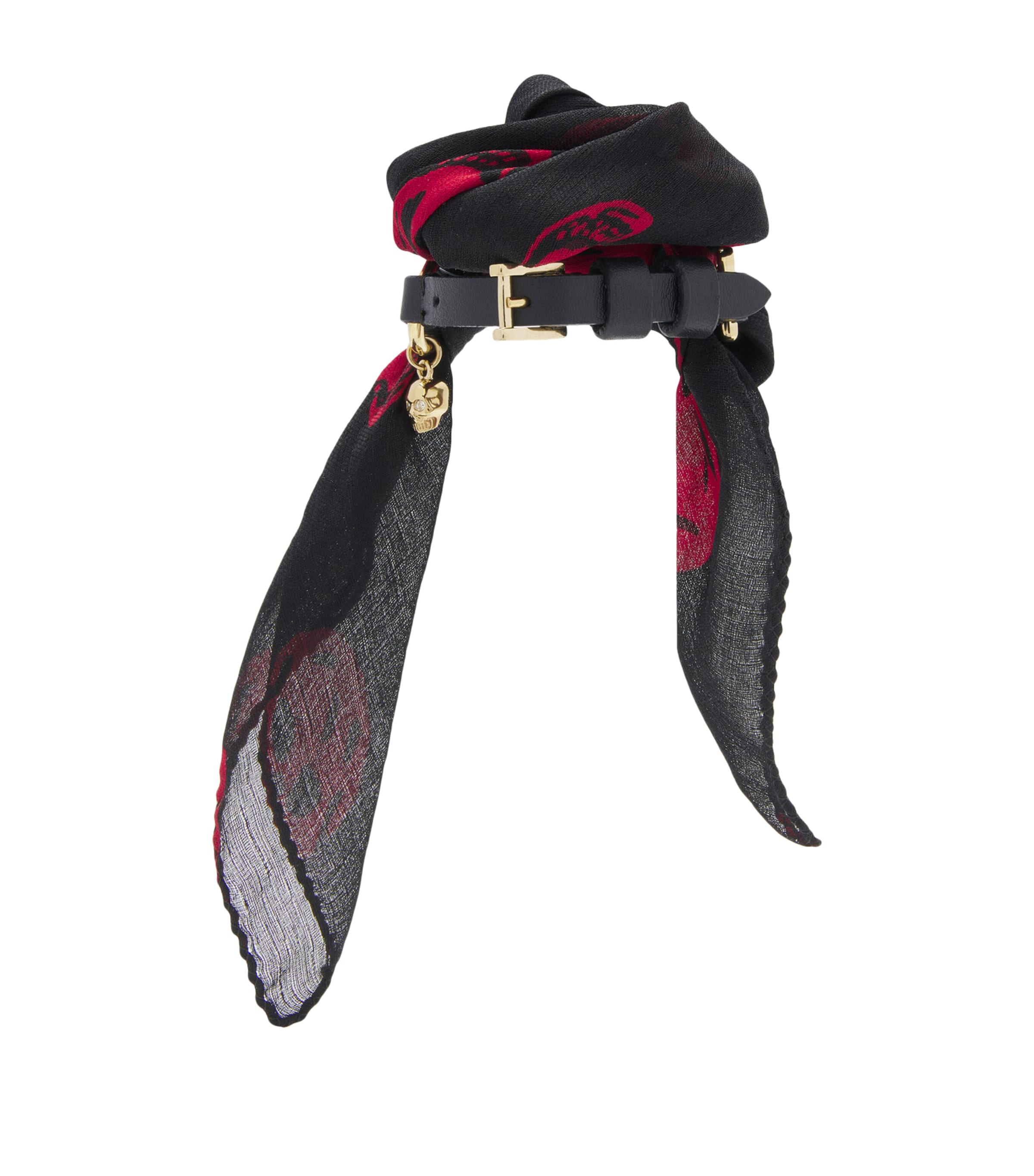 ALEXANDER MCQUEEN McQueen Silk Skull Scarf Bracelet