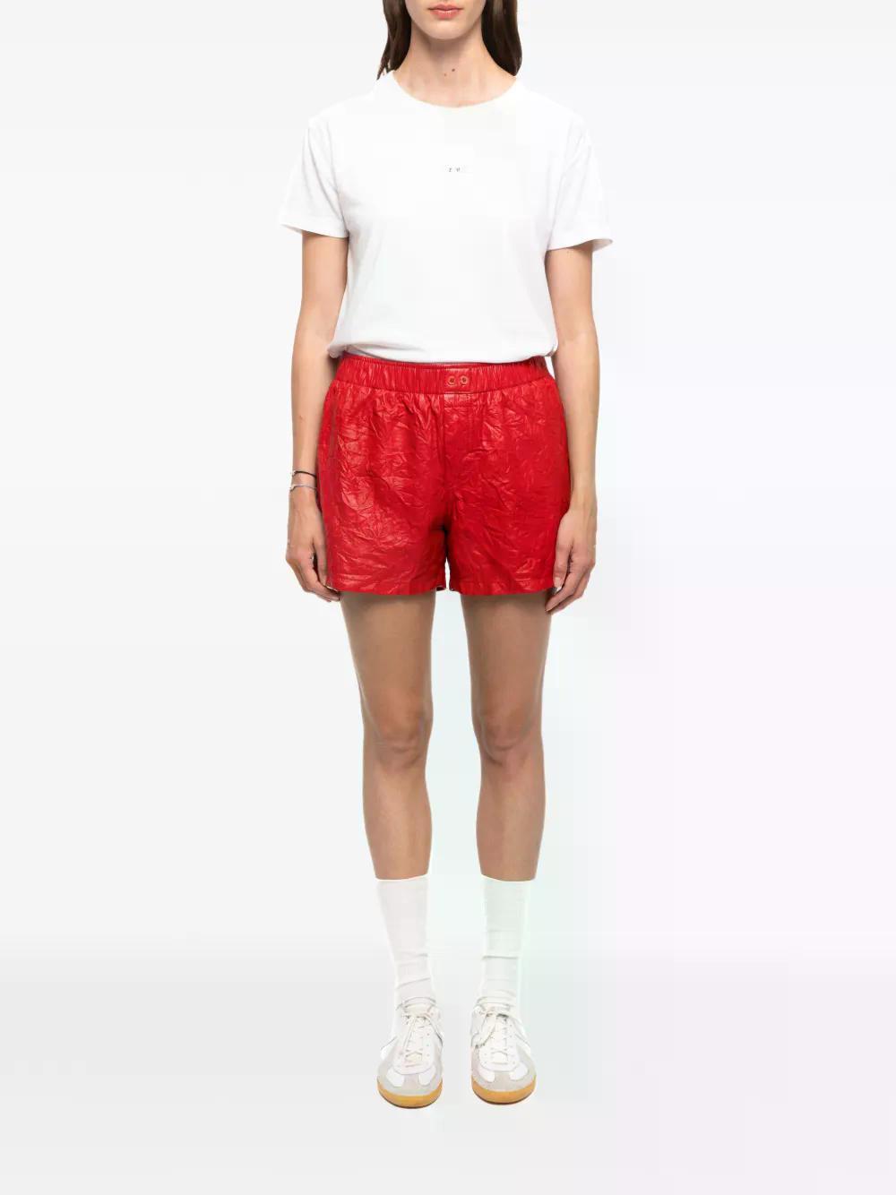 ZADIG&VOLTAIRE Zadig&Voltaire Pax Crinkled-Leather Shorts