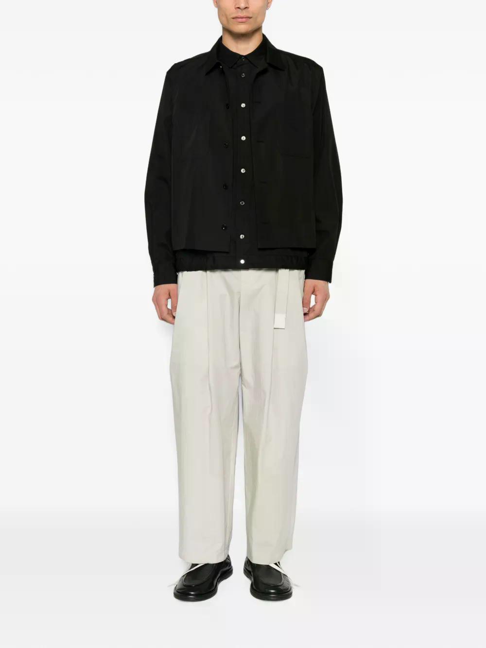 SACAI layered long-sleeve shirt