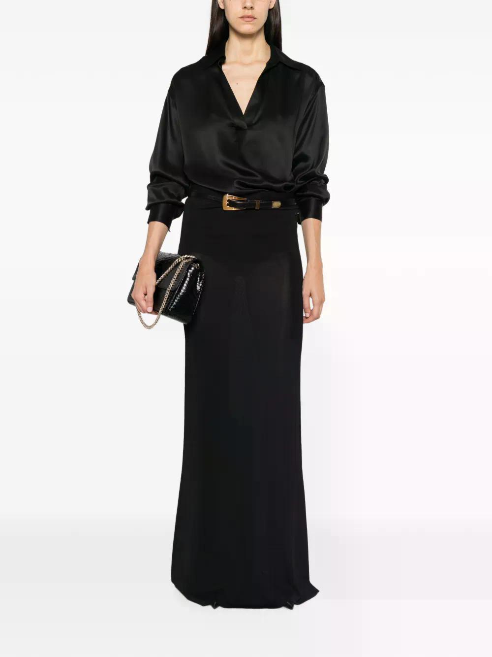 TOM FORD TOM FORD Silk Satin Polo Shirt