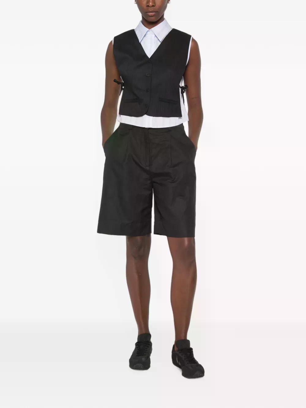 SANDRO Sandro Pinstripe Pattern Buttoned Top