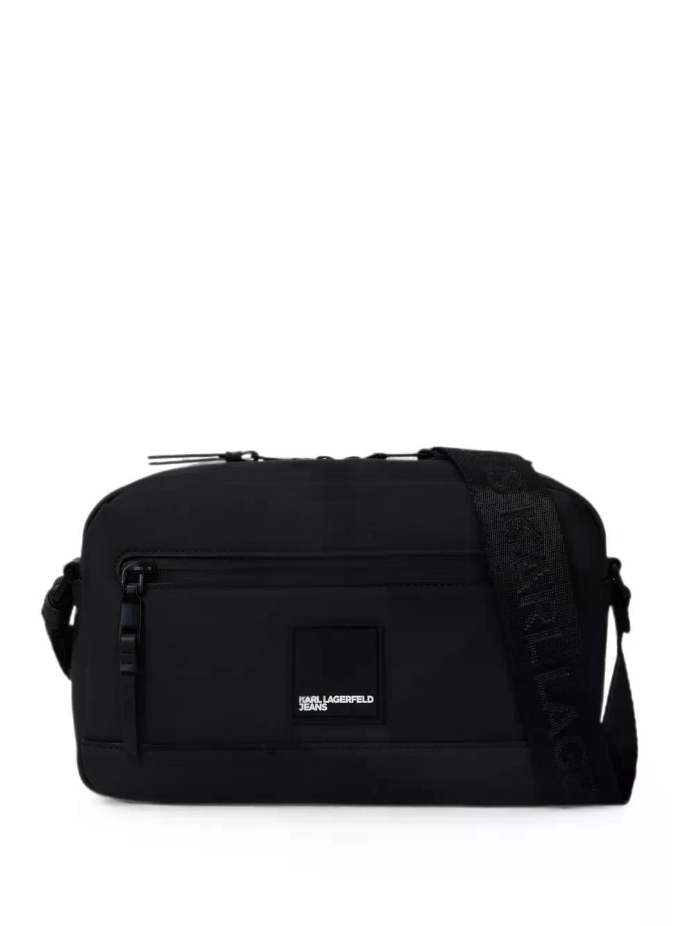 KARL LAGERFELD Karl Lagerfeld Jeans Coated Faux-Leather Cross Body Bag