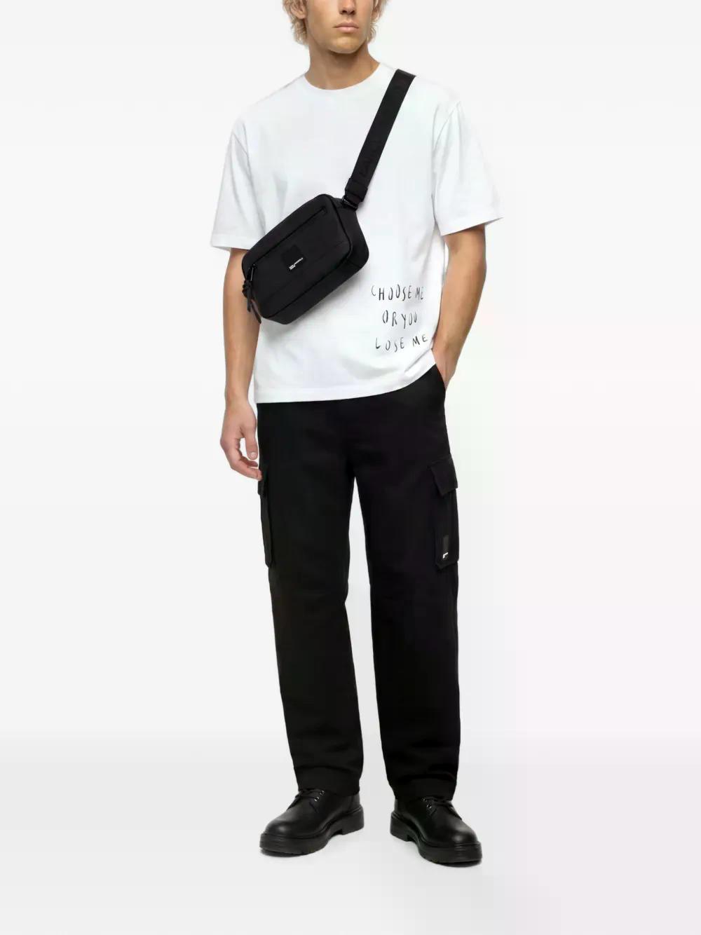 KARL LAGERFELD Karl Lagerfeld Jeans Coated Faux-Leather Cross Body Bag