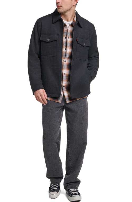 LEVI'S Levi's Zip Front Plaid Shirt Jacket