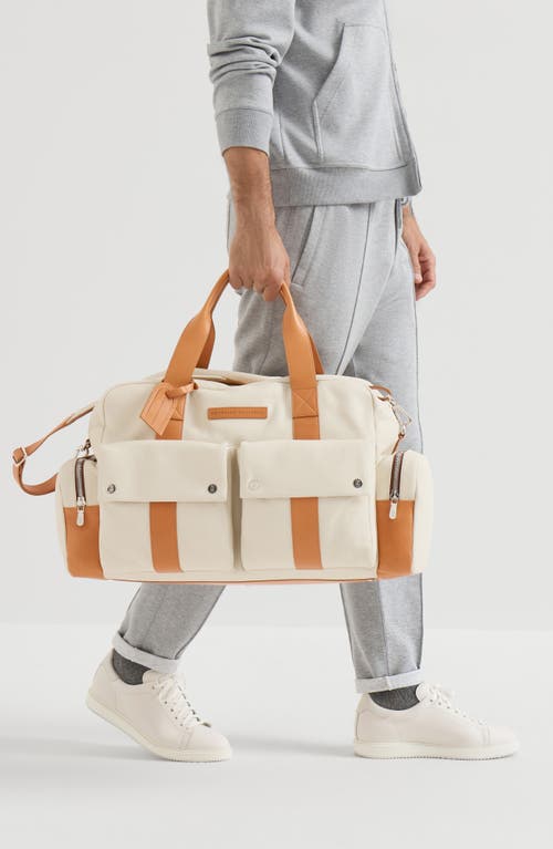 BRUNELLO CUCINELLI Brunello Cucinelli Grained Calfskin Leisure Bag