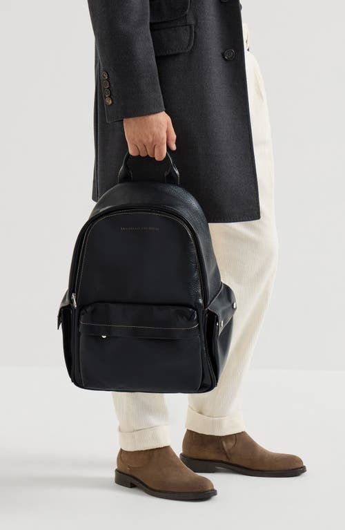 BRUNELLO CUCINELLI Brunello Cucinelli Grained Calfskin Travel Backpack
