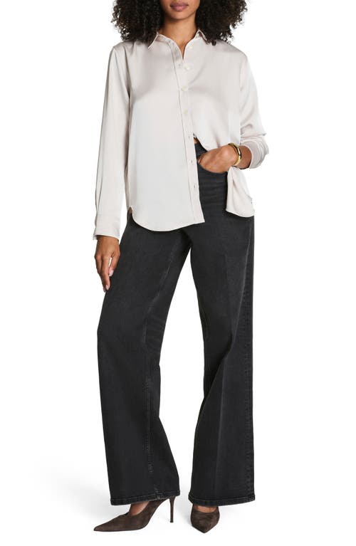 SPANX SPANX® Long Sleeve Button-Up Shirt with Curved Hem
