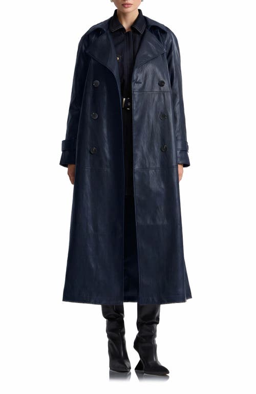 AVEC LES FILLES Avec Les Filles Oversized Faux Leather Trench Coat