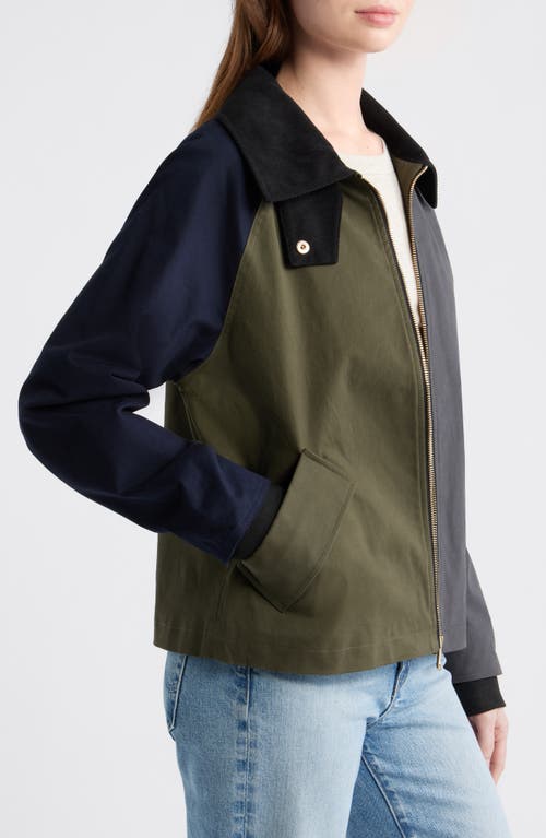 BERNARDO Bernardo Colorblock Stretch Rain Jacket