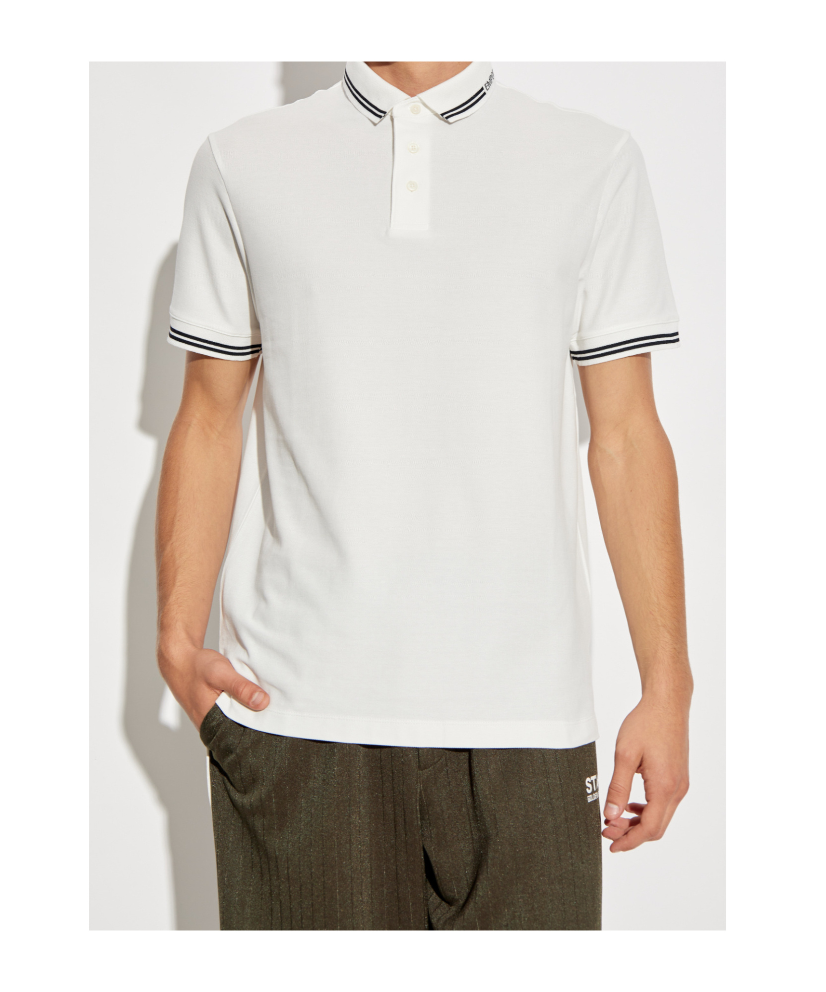 EMPORIO ARMANI Emporio Armani Striped Edge Polo Shirt