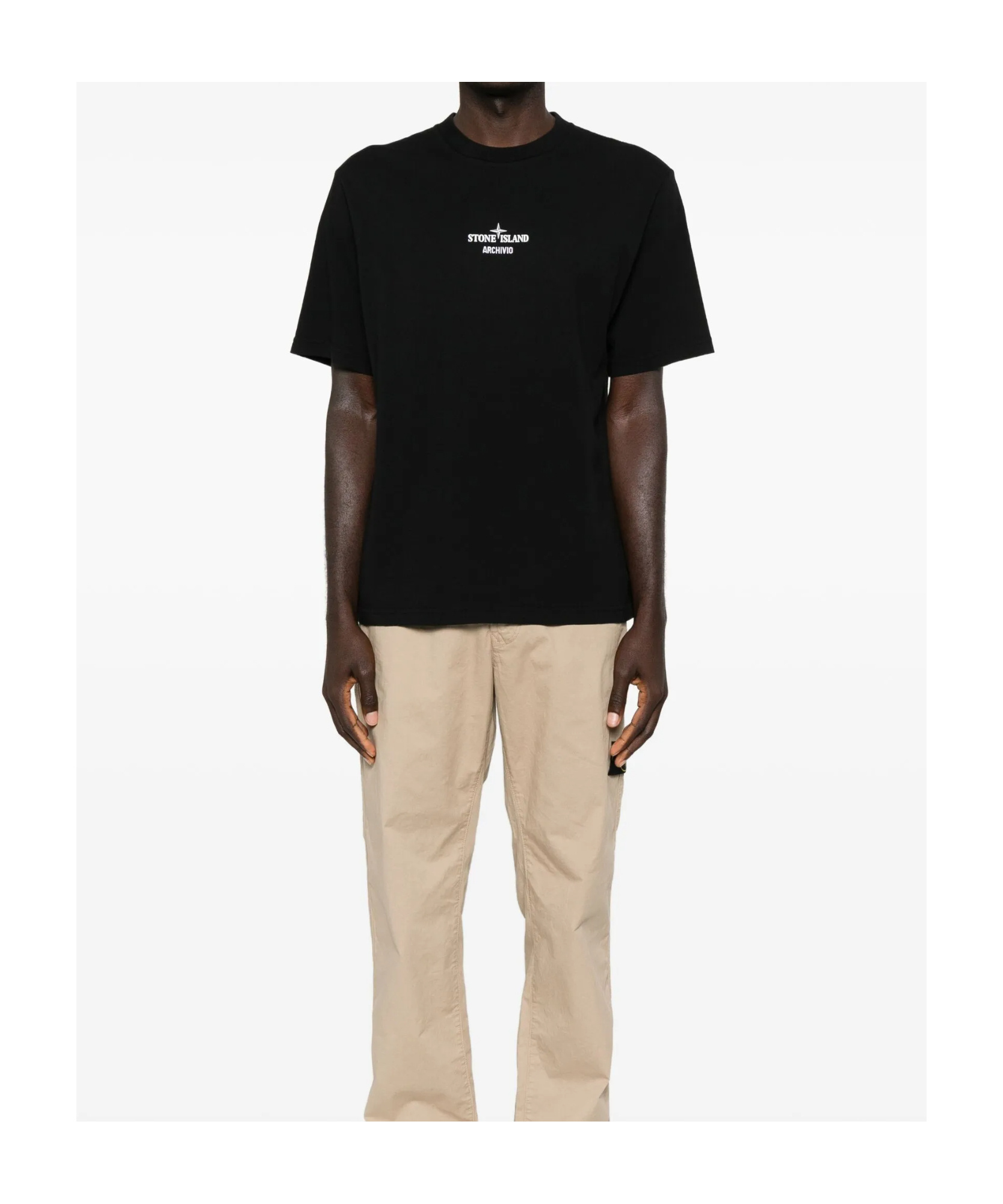 STONE ISLAND logo-printed crew-neck T-shirt