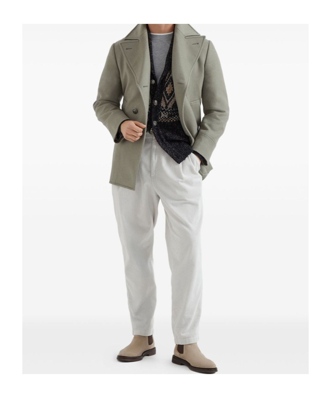 BRUNELLO CUCINELLI Brunello Cucinelli Double-Breasted Wool Coat