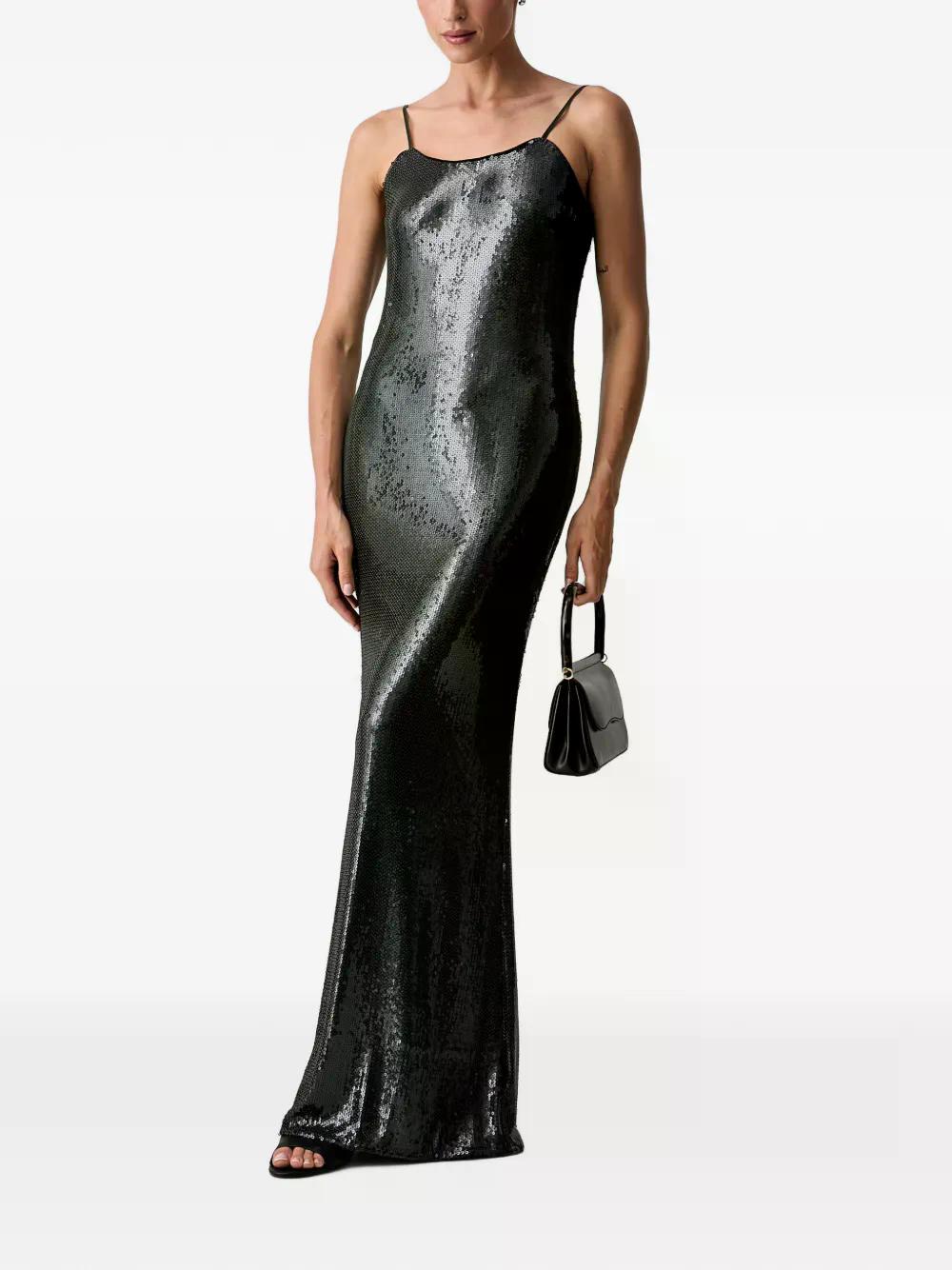 PATRIZIA PEPE Patrizia Pepe Sequin-Embellished Spaghetti-Strap Maxi Dress
