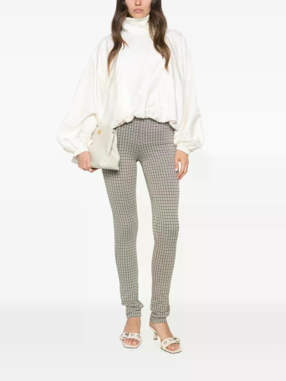 PATRIZIA PEPE Patrizia Pepe Houndstooth Slim-Fit Trousers