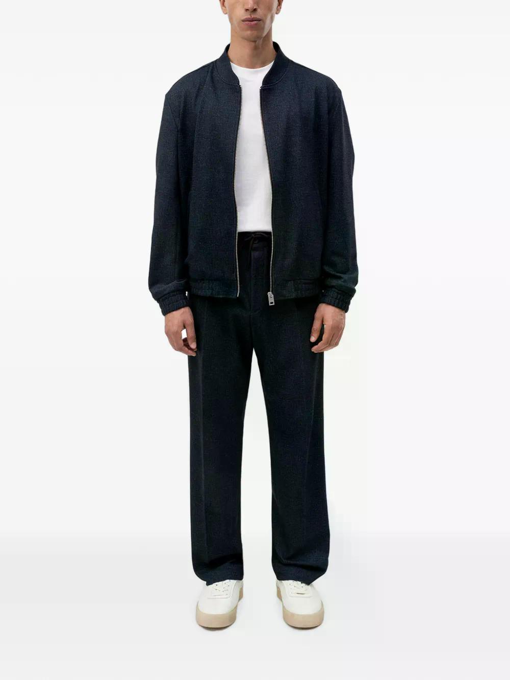HUGO HUGO Modern-Fit Stretch Trousers with Digital Print and Drawcord Waist