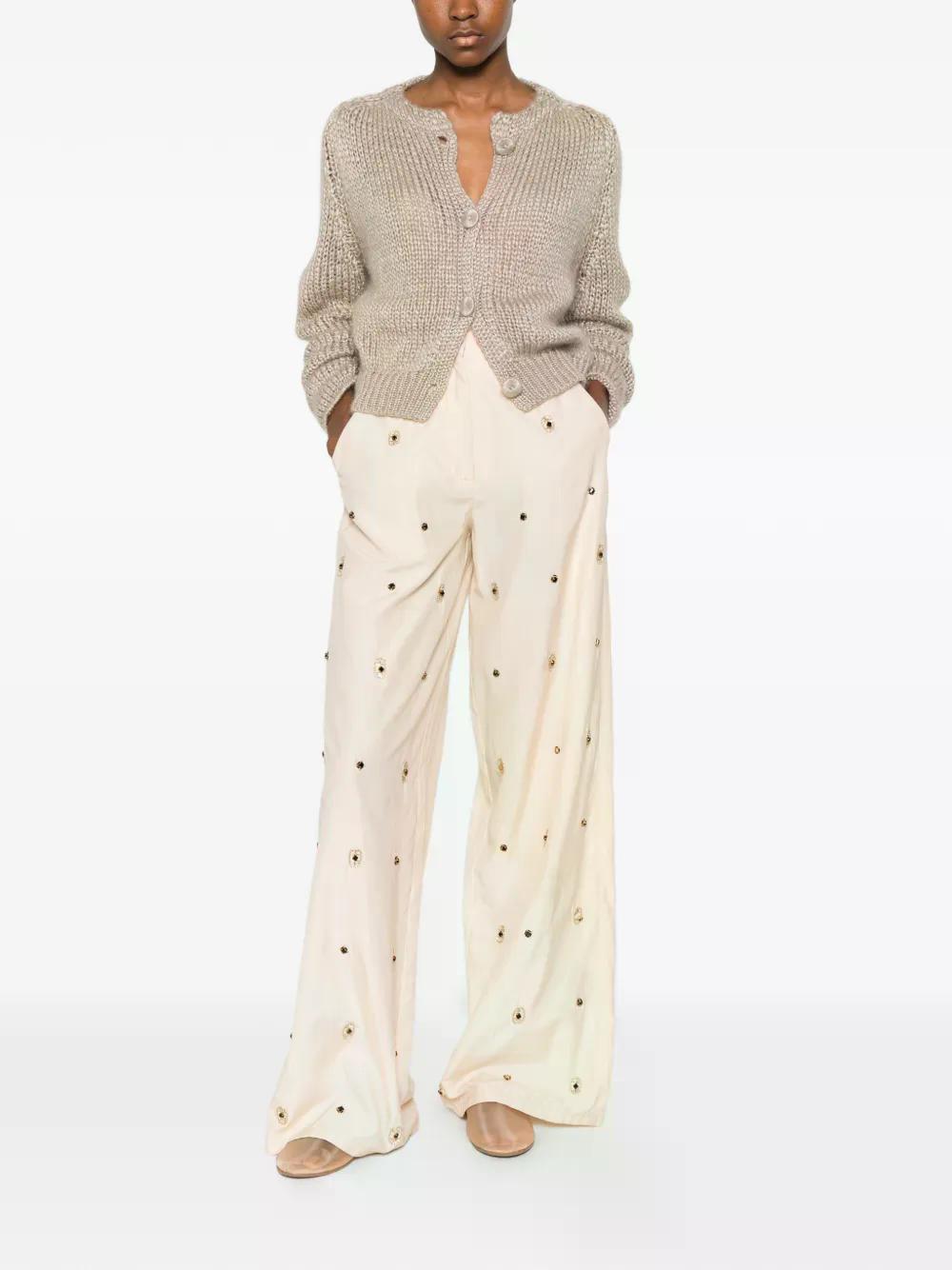 FORTE_FORTE Forte Forte Crystal-Embellished Palazzo Pants