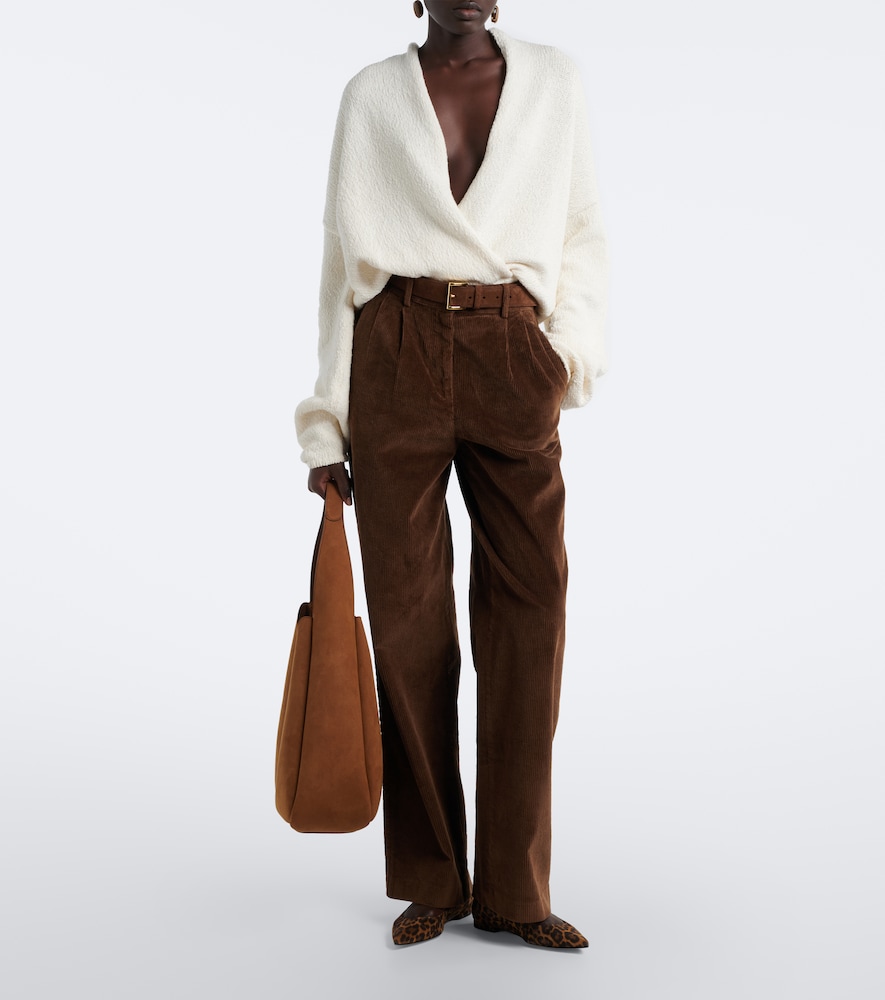 AYA MUSE Aya Muse Chocolate Corduroy Wide-Leg Pants
