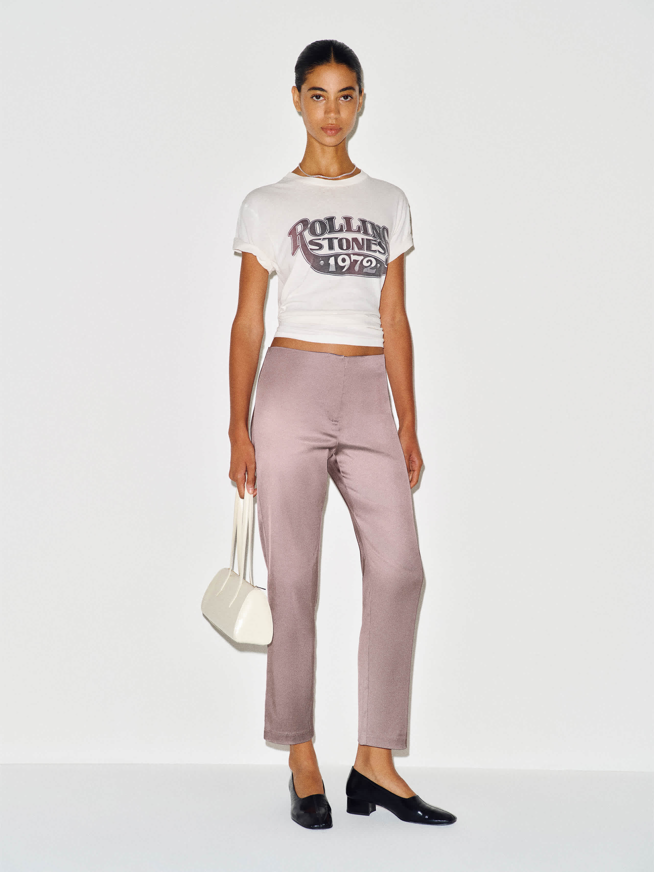 REFORMATION REFORMATION Hadley Mid Rise Satin Pant