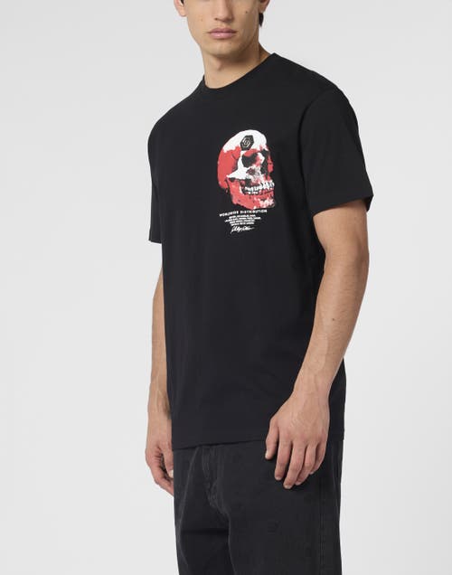 PHILIPP PLEIN roundneck t-shirt puffy red skull skull men