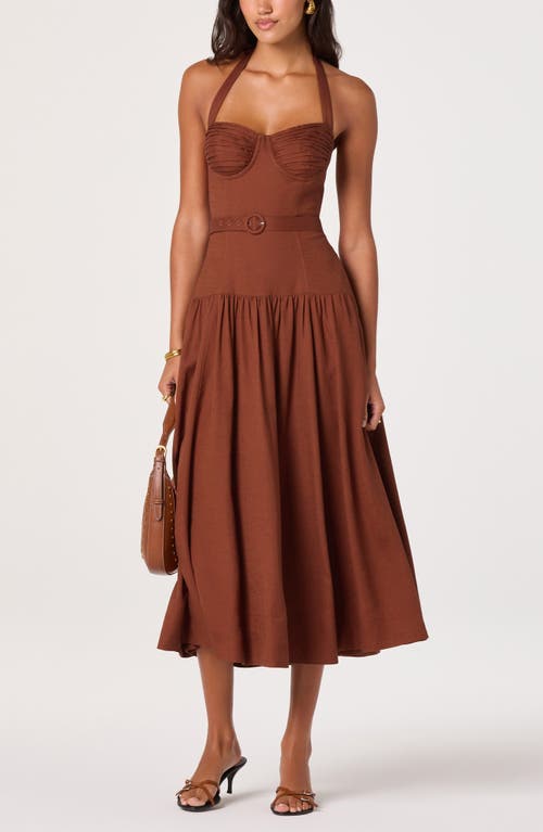 ASTR THE LABEL ASTR the Label Katinka Halter Midi Dress
