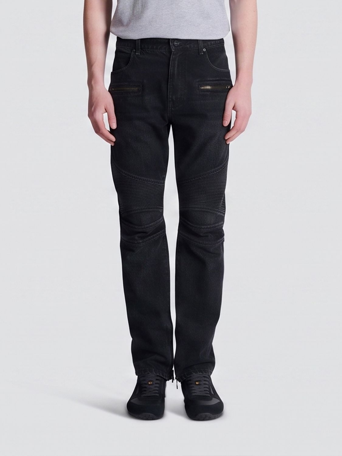BALMAIN Balmain Moto Jeans