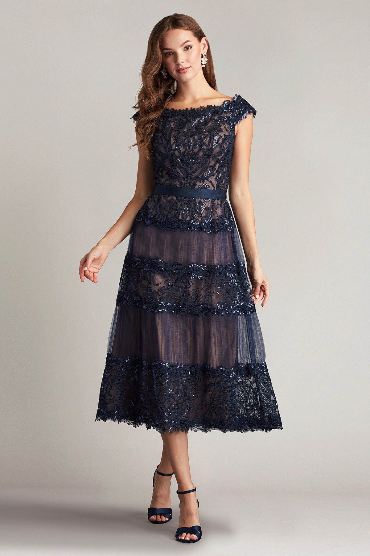 TADASHI SHOJI Tadashi Shoji Zaira Tiered Tulle Dress