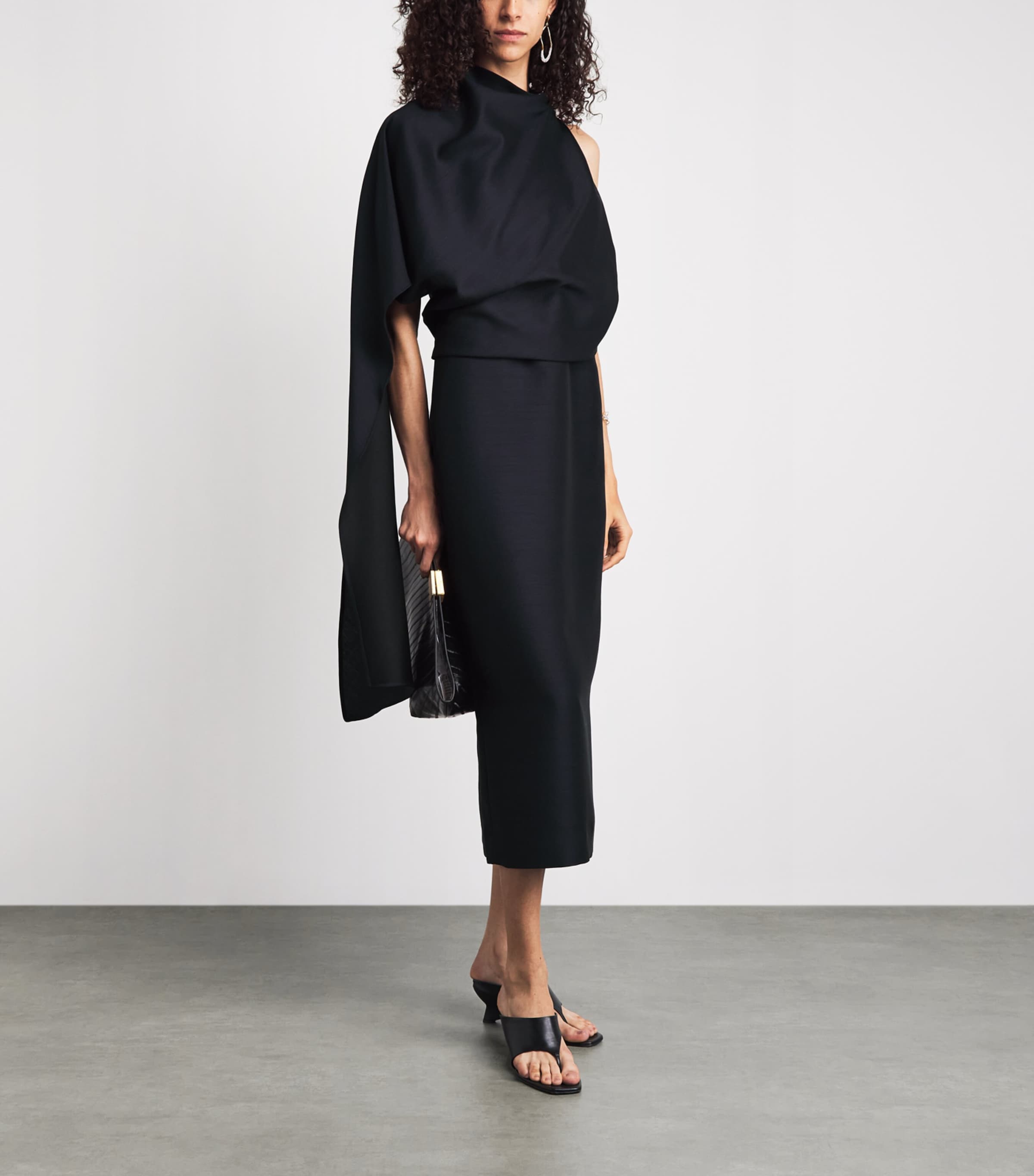 RÓHE Róhe Draped Open-Back Maxi Dress