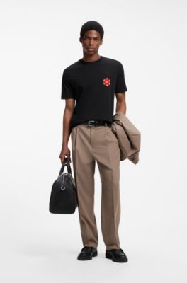 HUGO cotton-jersey t-shirt with poker-chip print