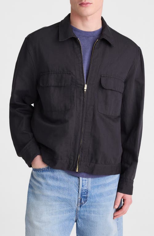 MADEWELL Madewell Zip Front Organic Cotton & Linen Jacket