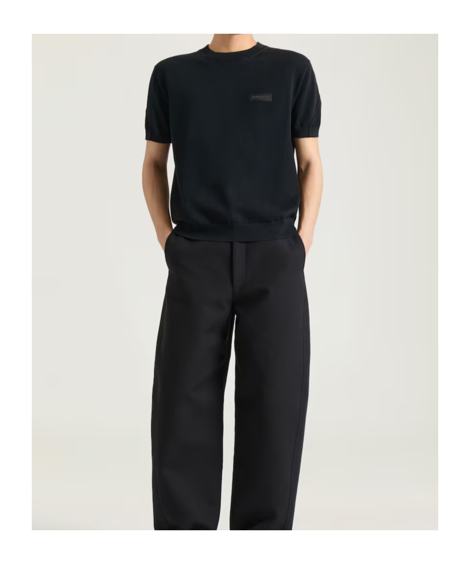 GIVENCHY Couture Seam t-shirt in knit with gros grain detail