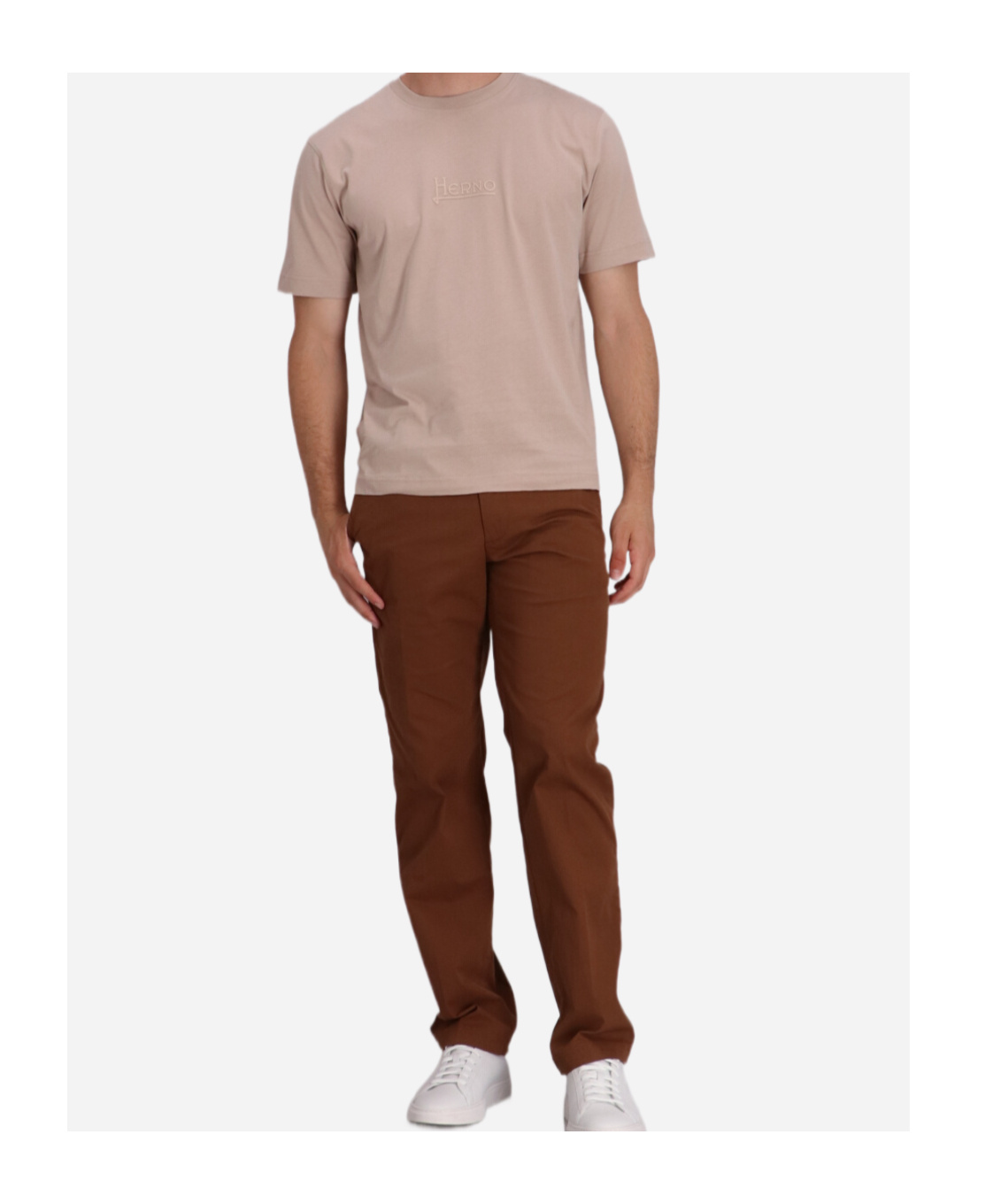 HERNO embroidered cotton T-shirt